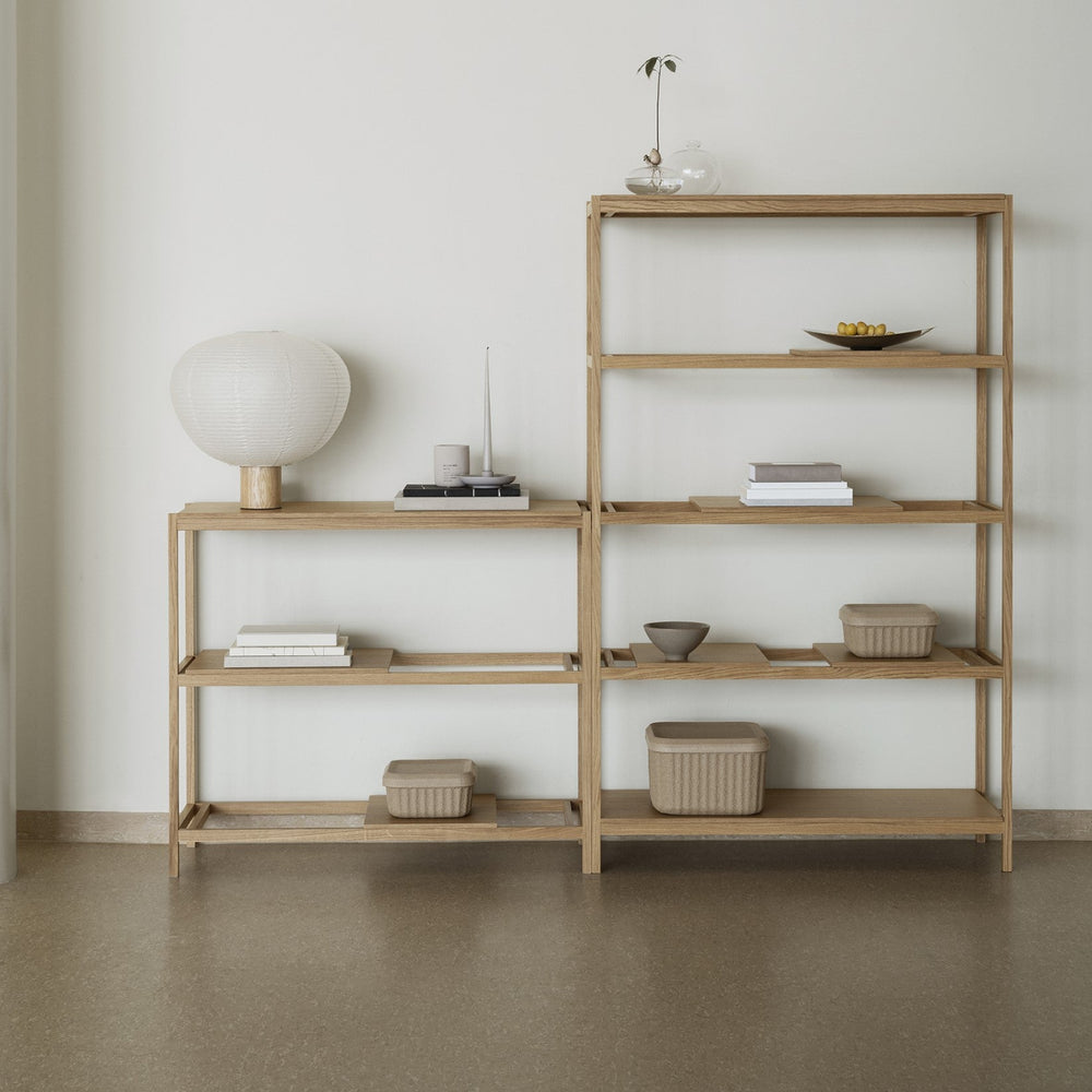 SUKOYA Oak Shelving Unit - 3 Shelf