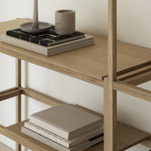 SUKOYA Oak Shelving Unit - 3 Shelf